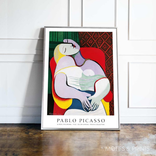 Framed Picasso the Dream - Etsy