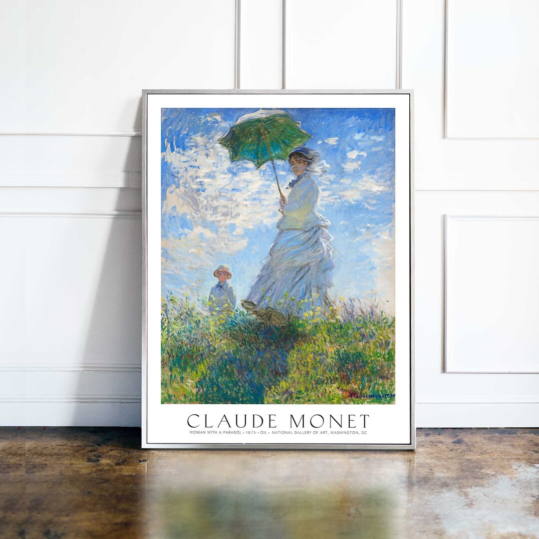 Claude Monet Print | Woman With a Parasol 1875 | Impressionism ...