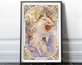 Alphonse Mucha Print the Arts: Dance 1898 series - Etsy