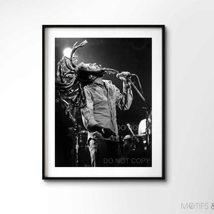Bob Marley Print | Bob Marley Performing at the Roxy Theatre 1979 ...