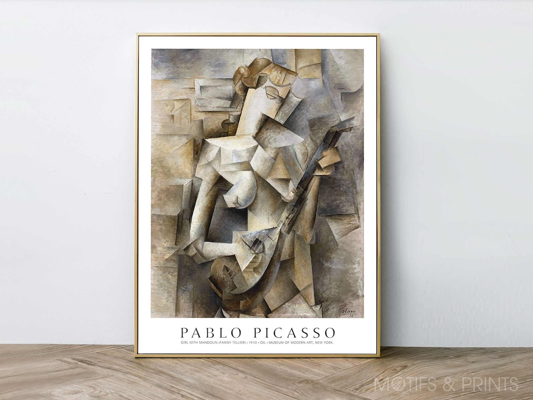 Pablo Picasso Print | Girl With a Mandolin (fanny Tellier) 1910 ...