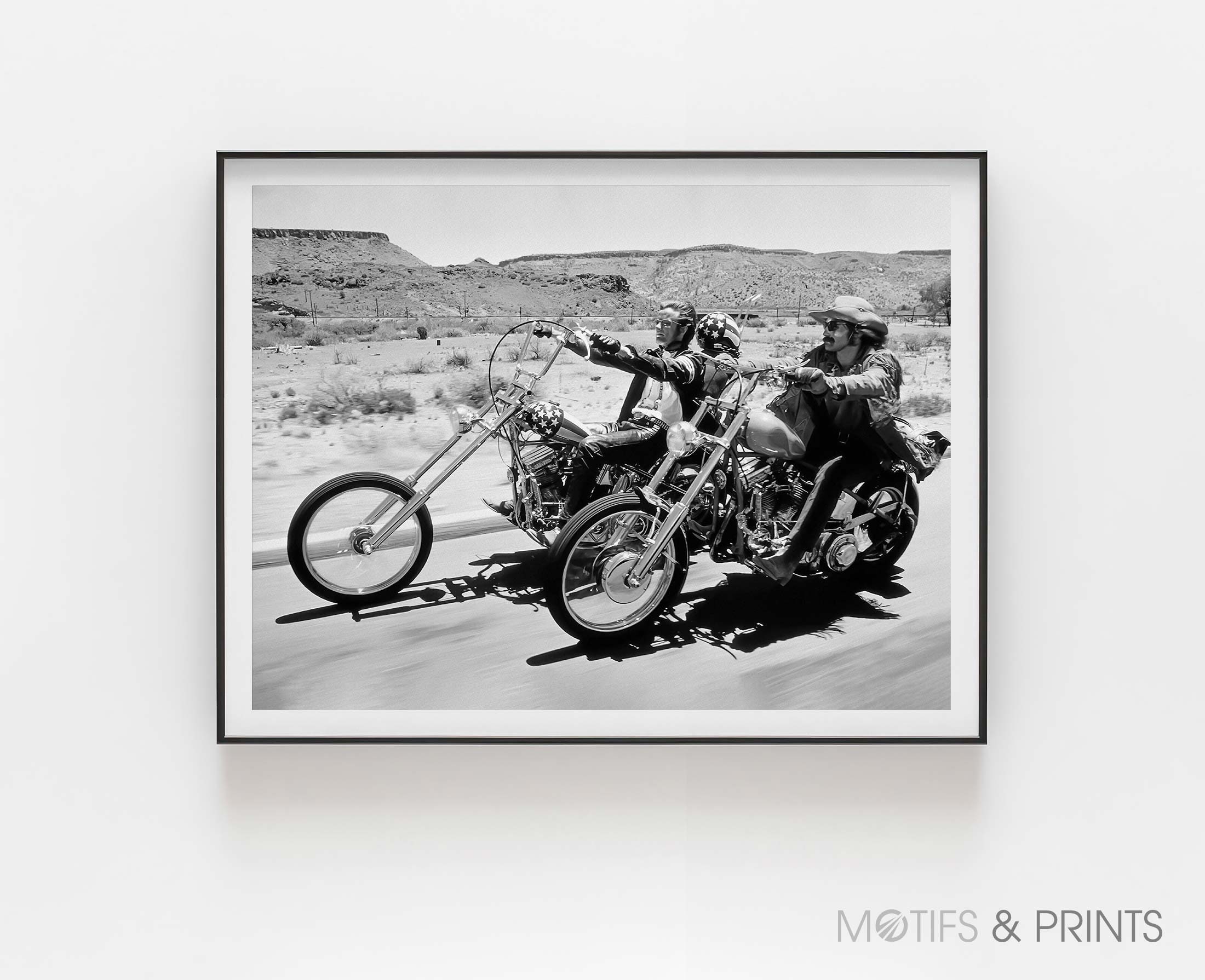 Easy Rider Poster Black And White