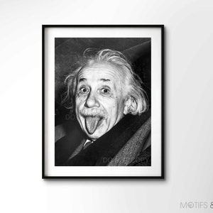 Albert Einstein Playfully Sticking His Tongue Out on the Occasion of ...