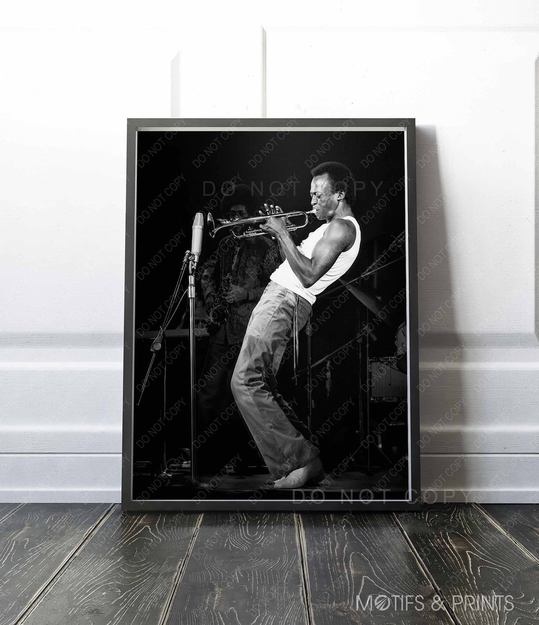 Miles Davis Print | 1970 at the Tanglewood Music Festival | Poster ...