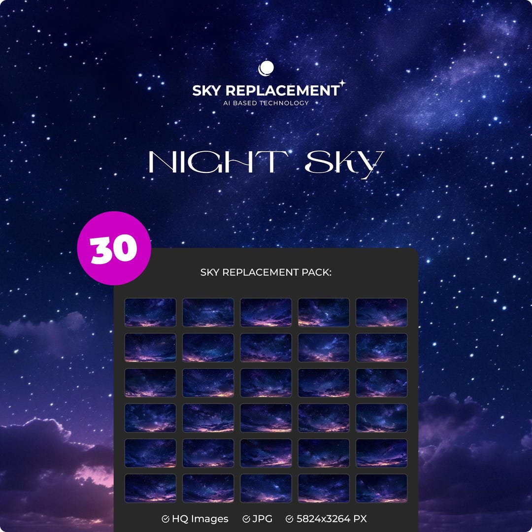 Night Sky Overlays – High-resolution Starry Sky Textures for Magical ...