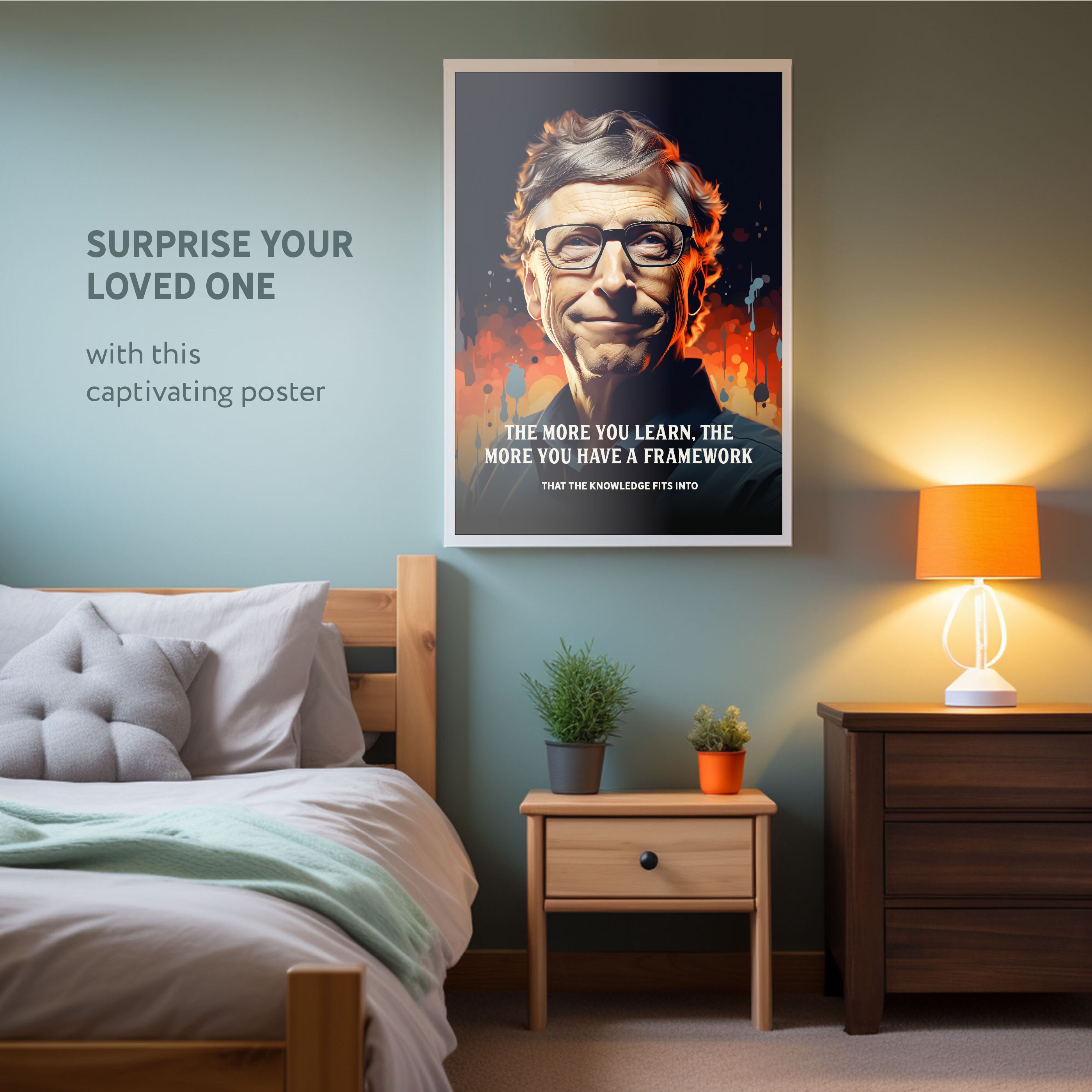 Bill Gates Poster Quotes Poster Poster Office Quote - Etsy