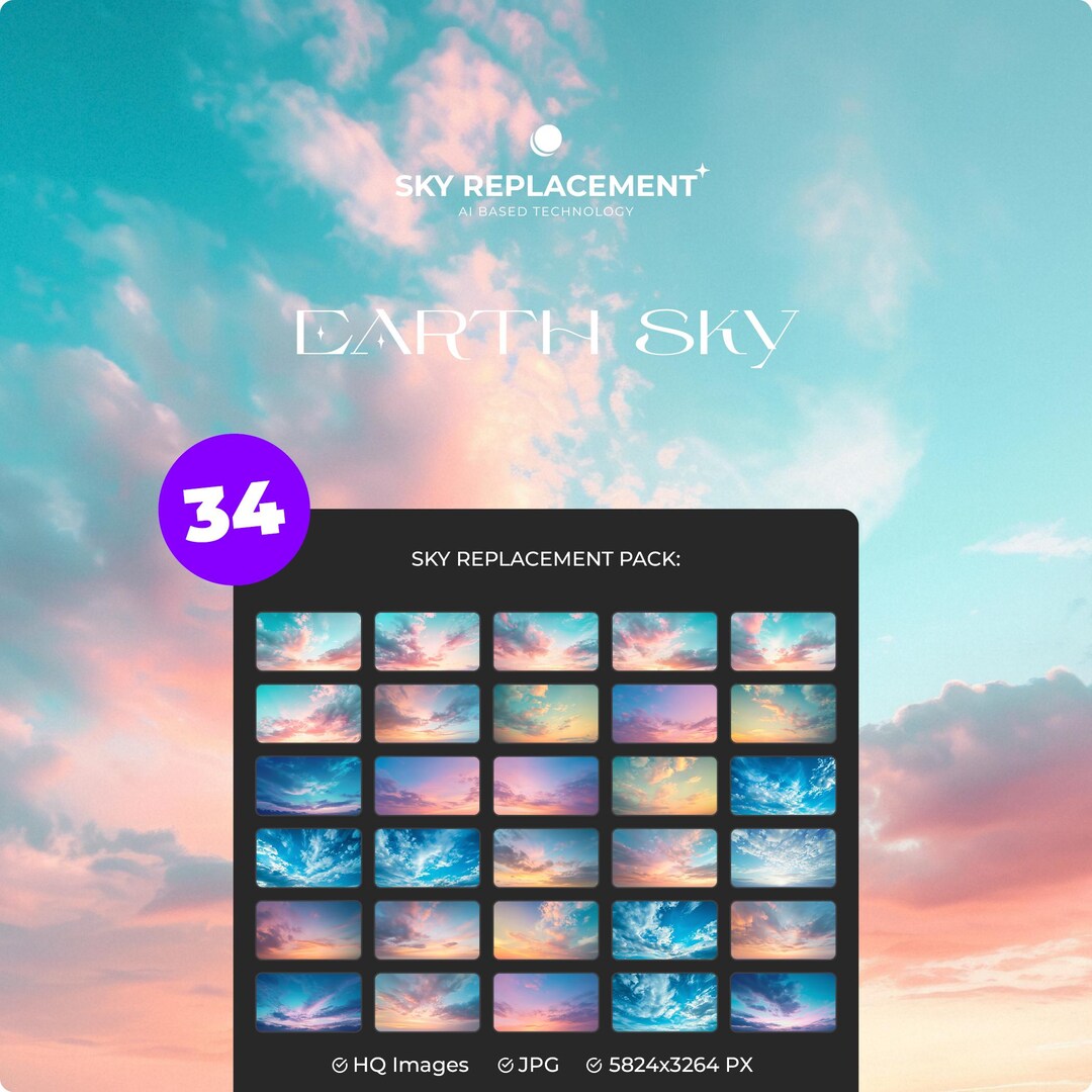 Earth Sky Overlays – Natural Sky Textures for Realistic Photo ...