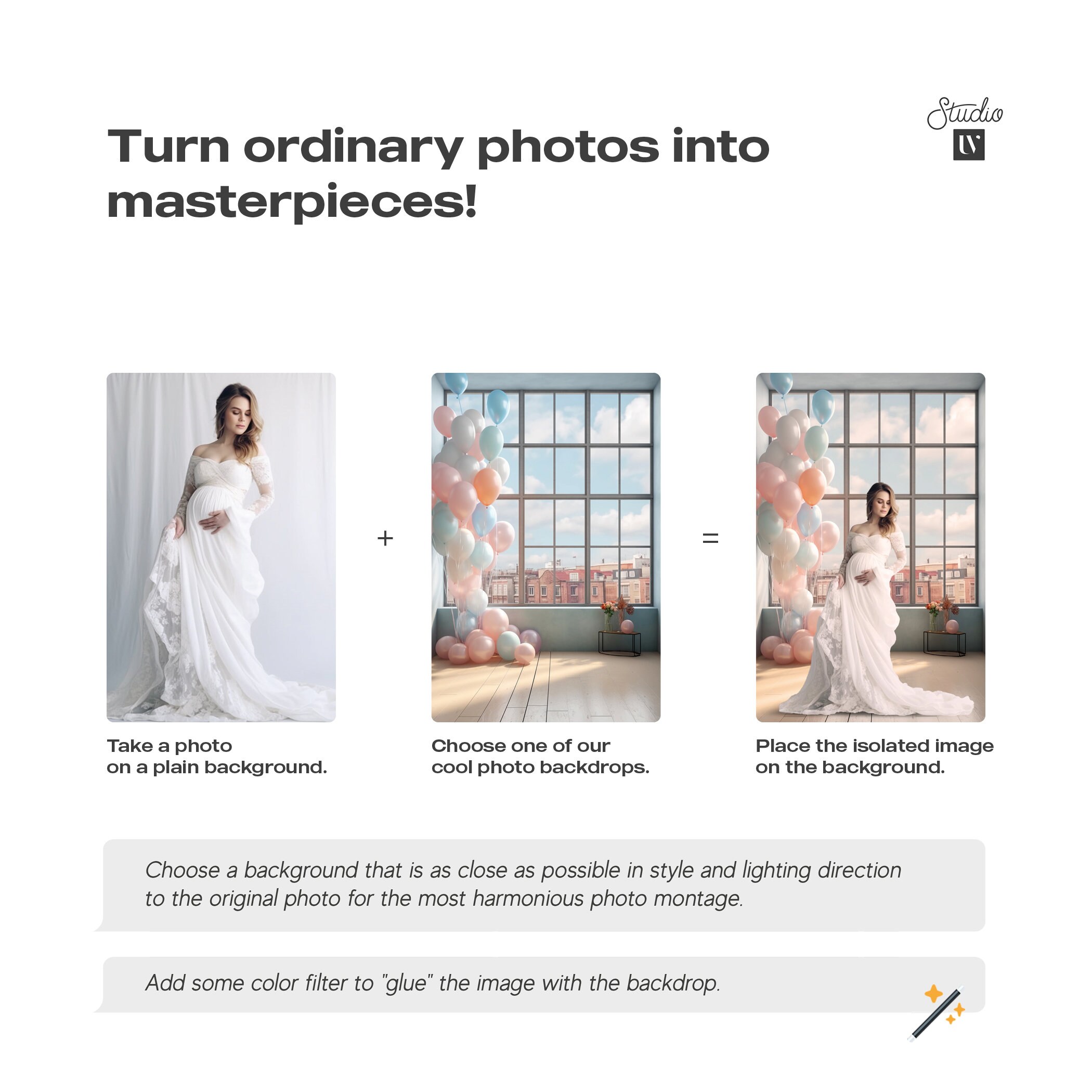 Large Angel Wings Digital Photo Backdrops - Angel Wings Backdrops ...