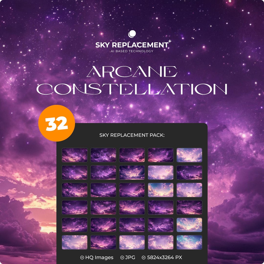 Arcane Constellation Sky Textures Mystical Starry Sky Overlays for ...