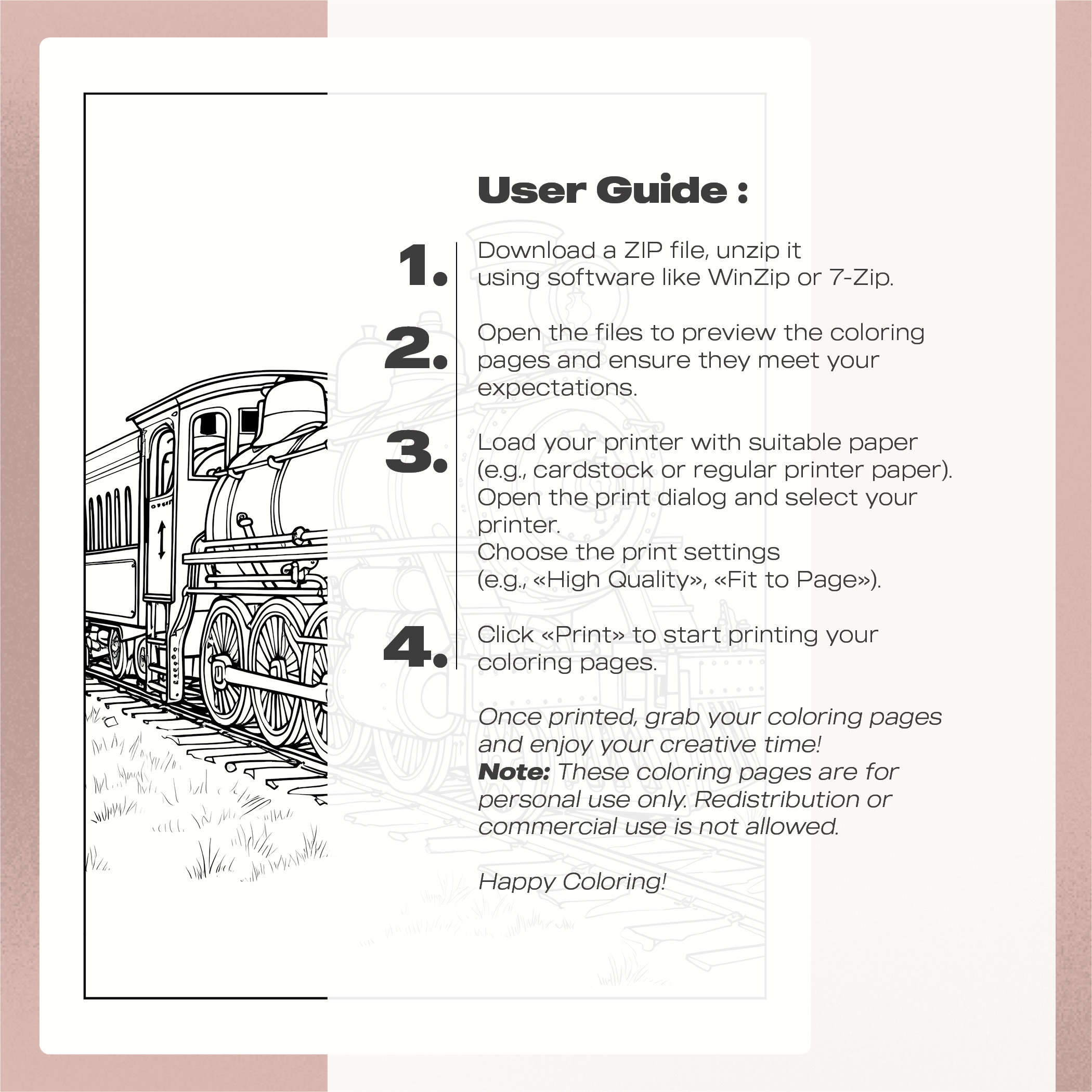 Steam Punk Design Adult Coloring Page, Mechanical Gears, Victorian ...