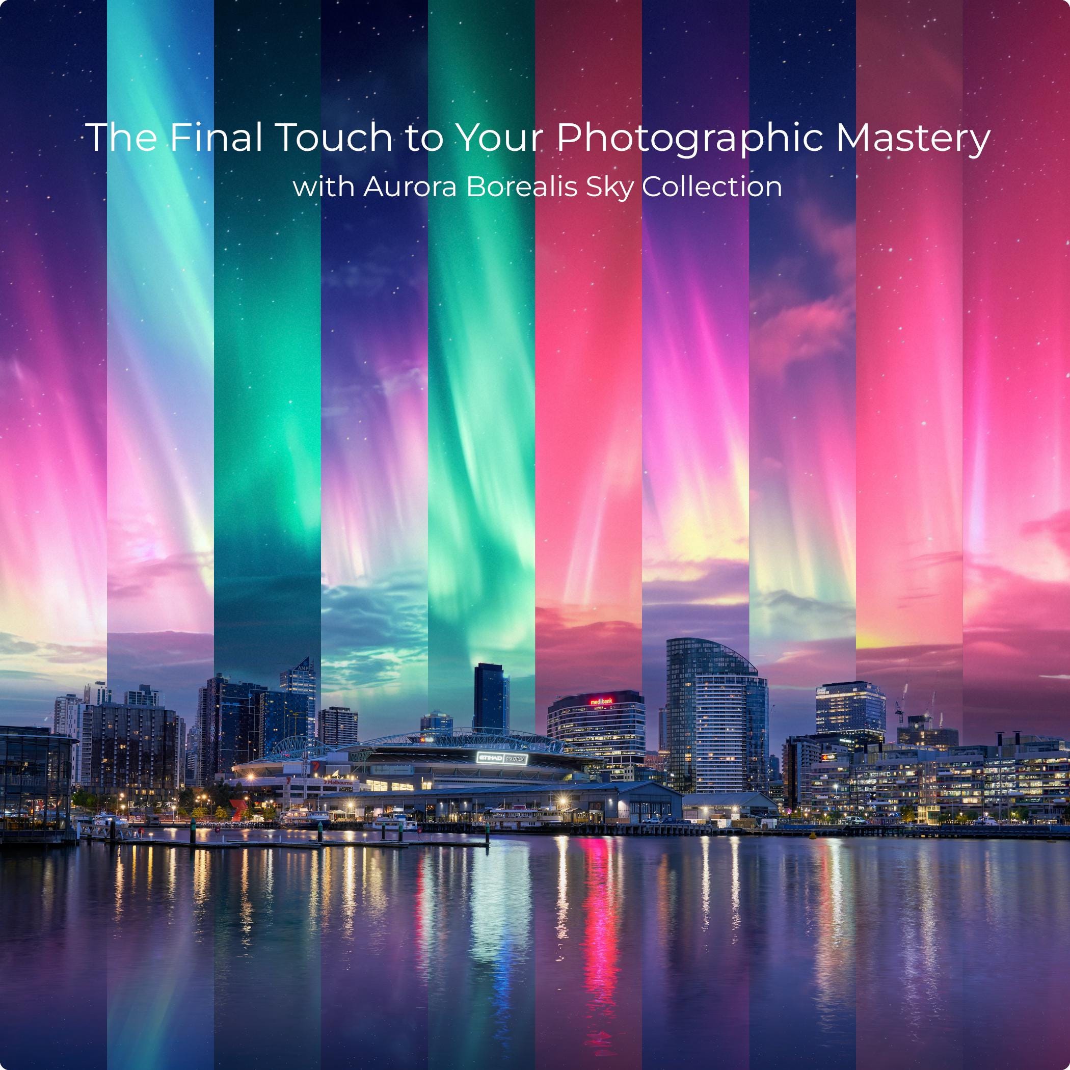 Aurora Borealis Sky Overlays – Vibrant Northern Lights Textures for ...