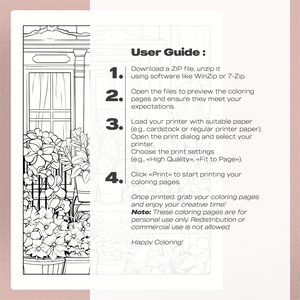 Printable Flower Shop Coloring Pages, Flower Showcase, Botanical Art ...