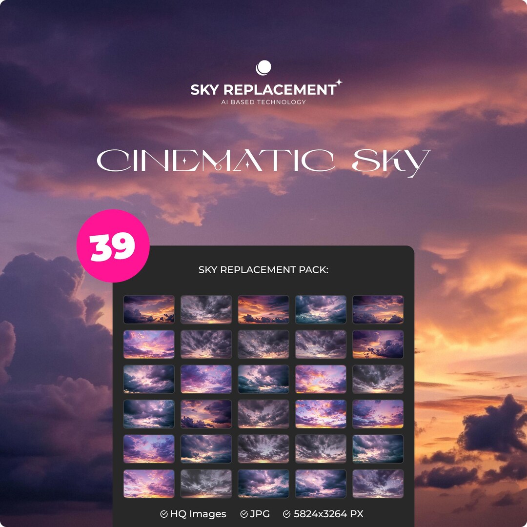 Cinematic Sky Overlays – High-resolution Sky Textures for Dramatic ...