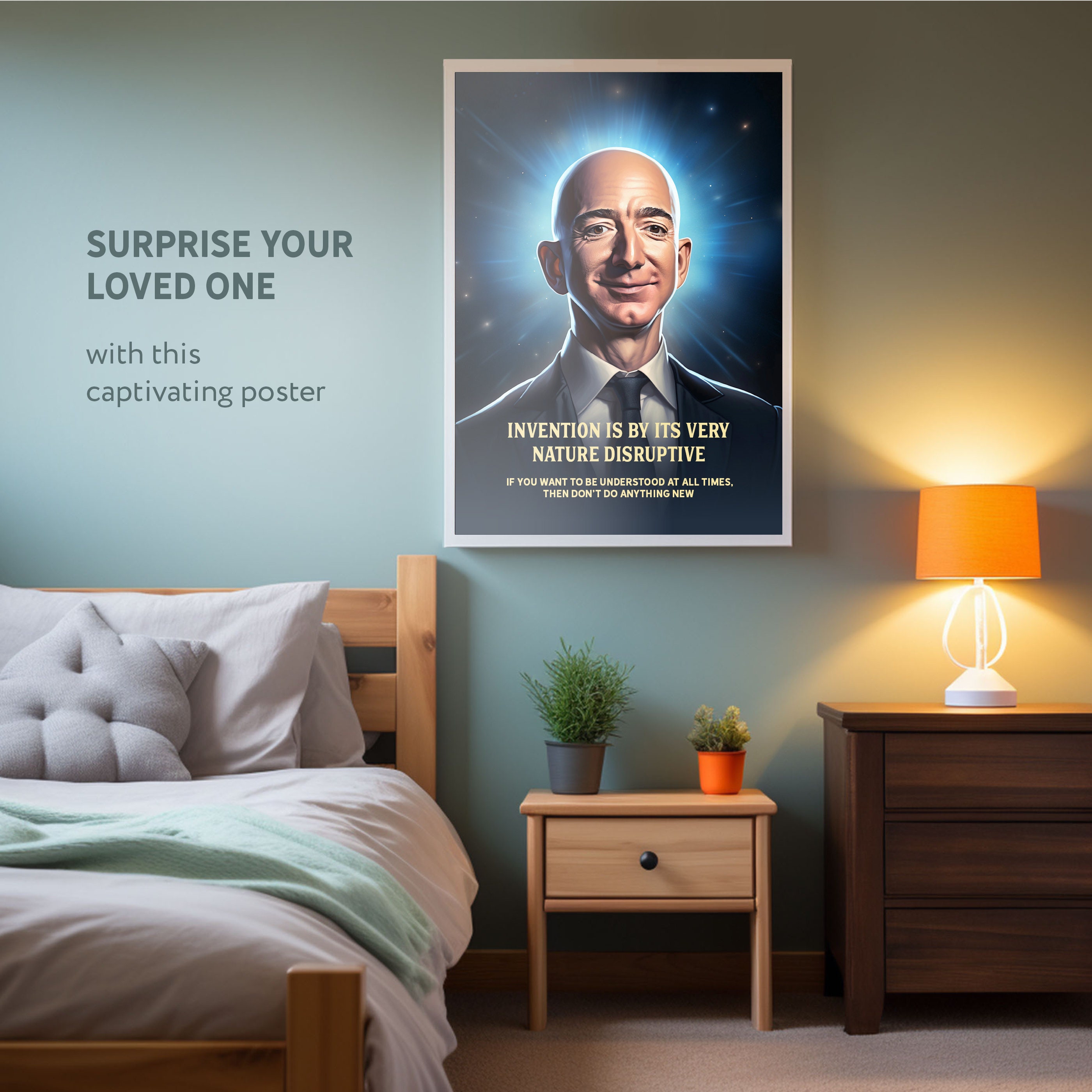 Jeff Bezos Poster Quotes for Wall Art Poster for Print Quote - Etsy