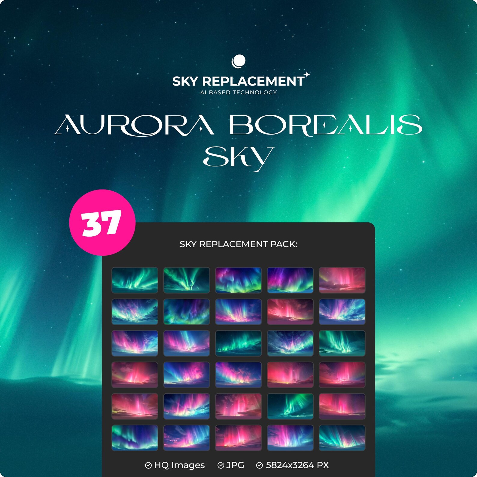 Aurora Borealis Sky Overlays – Vibrant Northern Lights Textures for ...