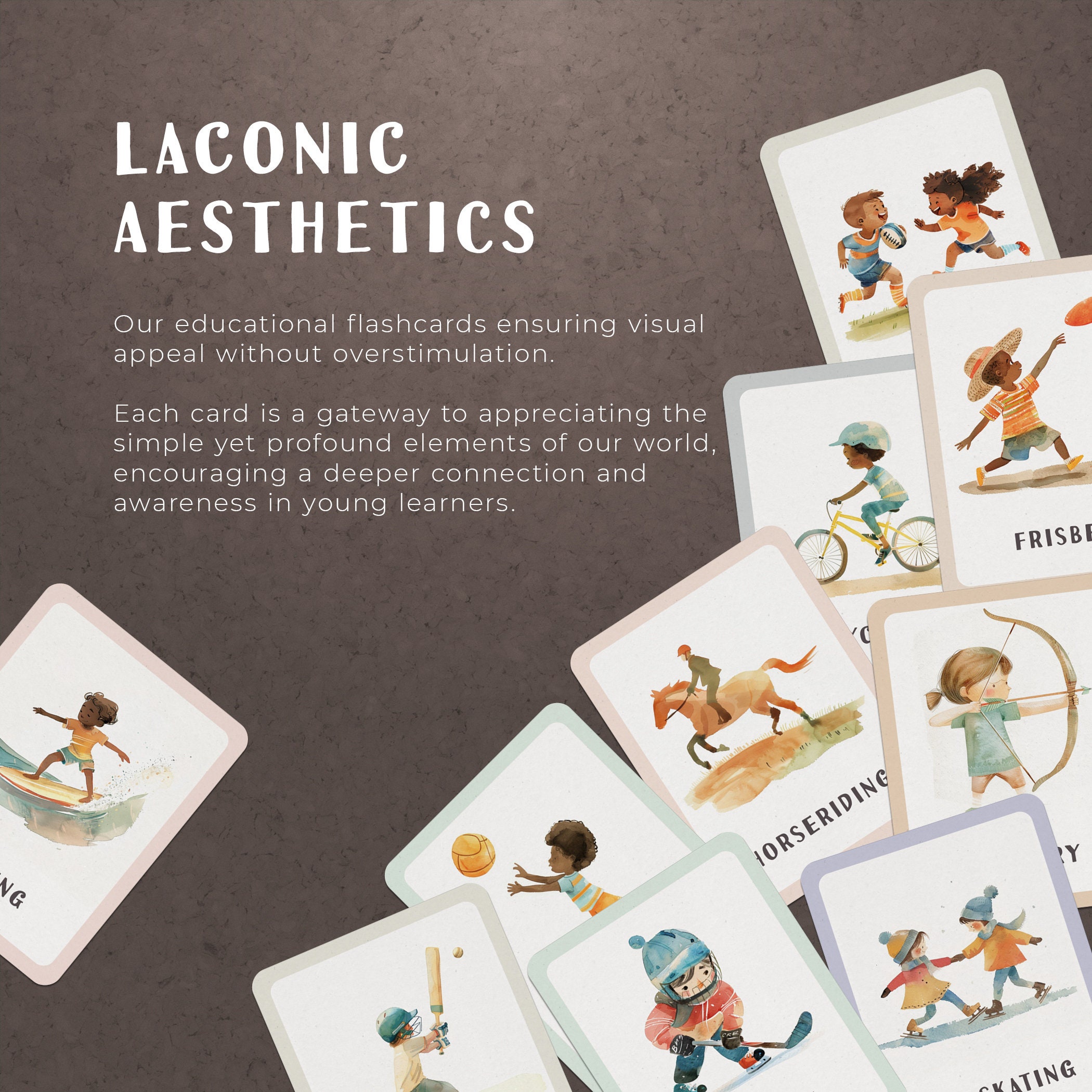 Montessori Sports and Activities Flash Cards - Printable Educational ...