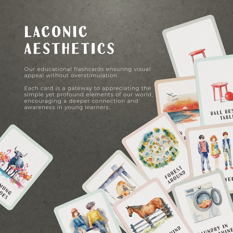 Montessori Spatial Orientation Cards - Educational Learning Tool for ...