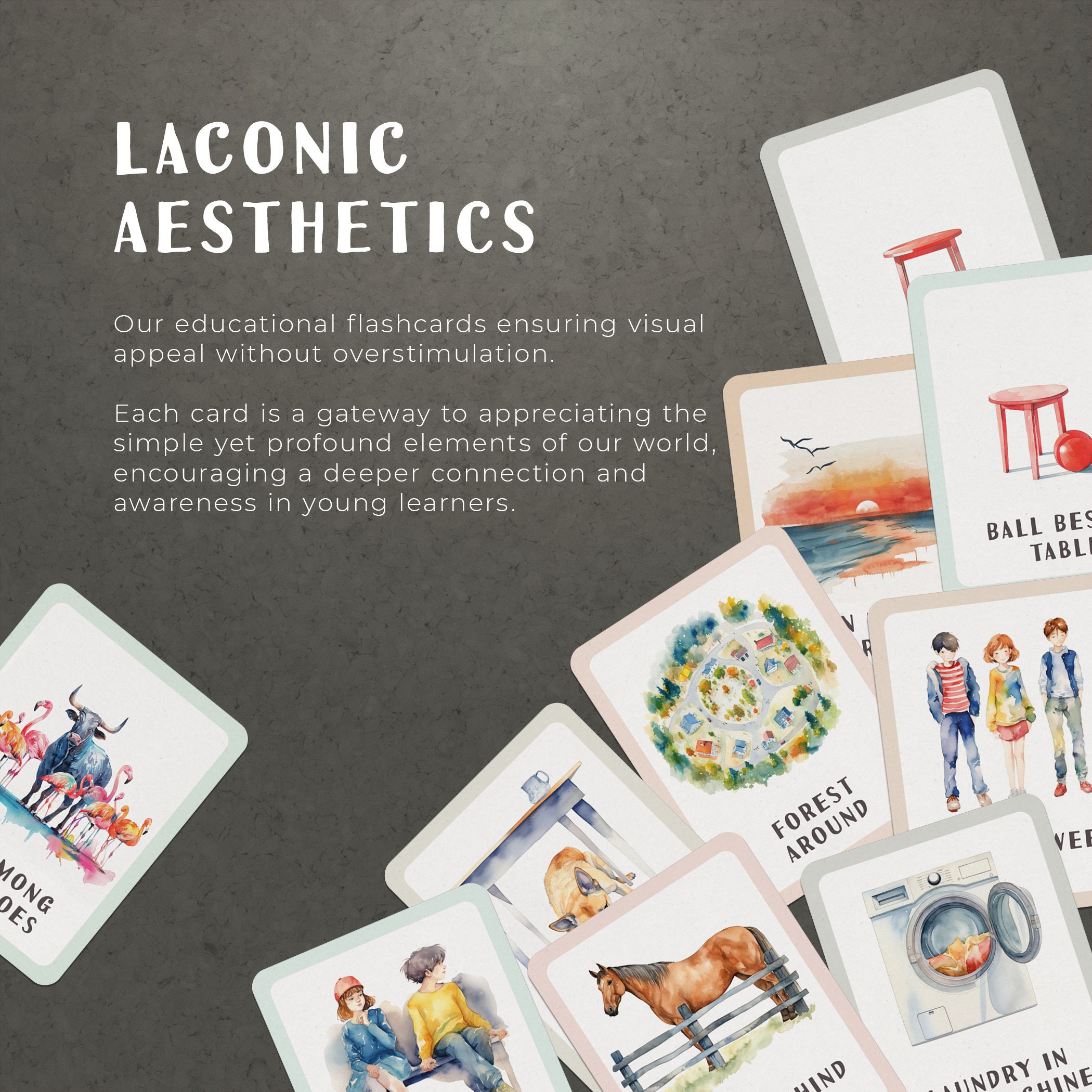 Montessori Spatial Orientation Cards - Educational Learning Tool for ...