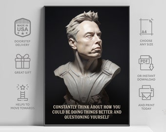Elon Musk Poster - Etsy