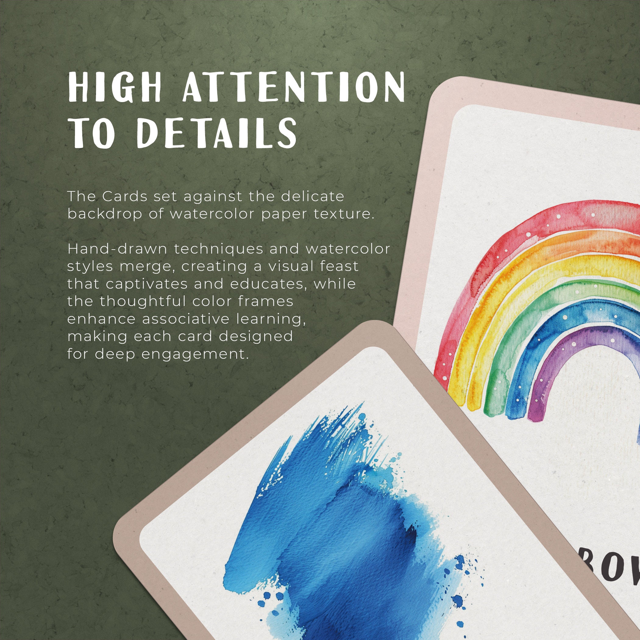 Montessori Cards: Colors of the Rainbow - Printable Flashcards for Kids ...