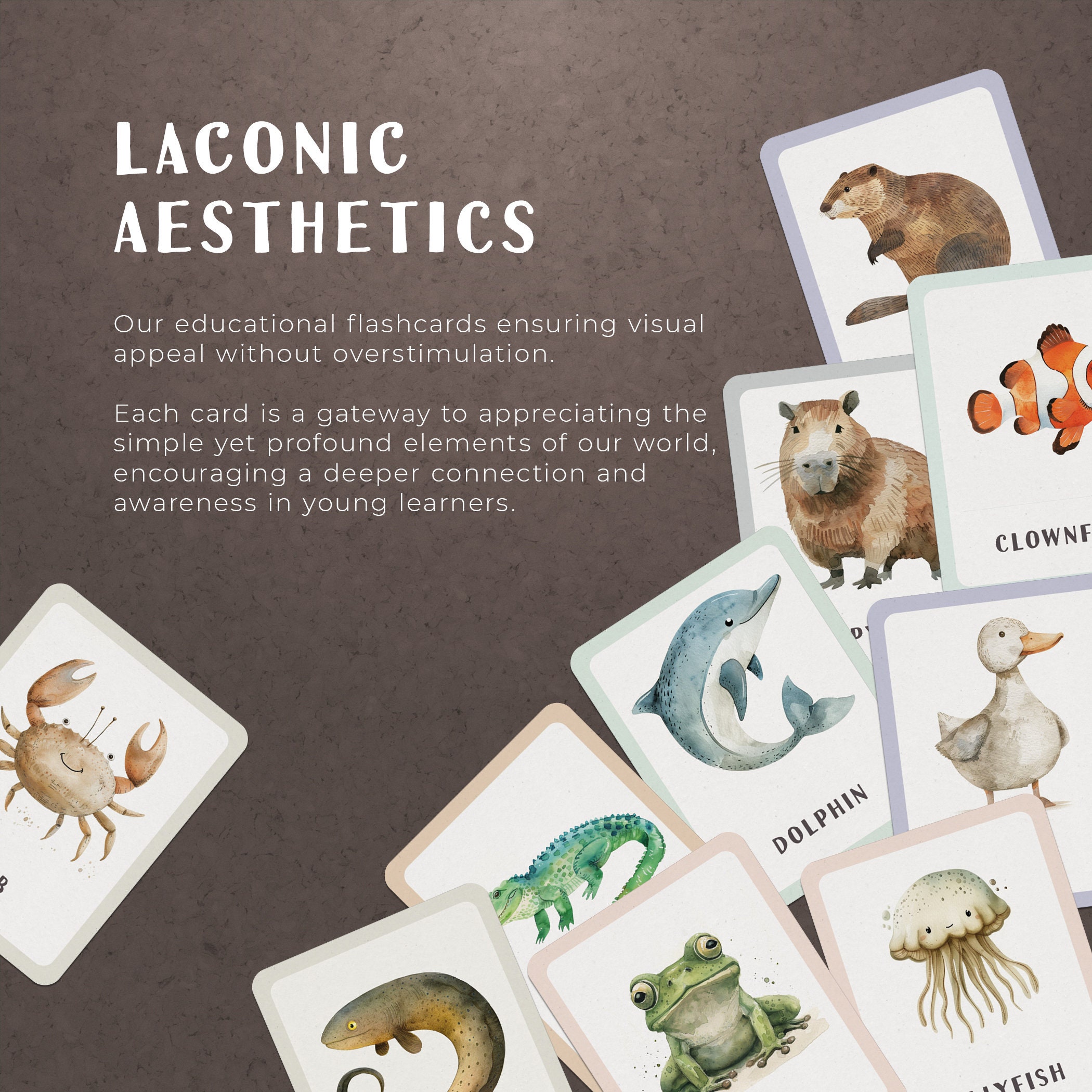 Montessori Cards: Animals That Live in Water - Educational Printable ...