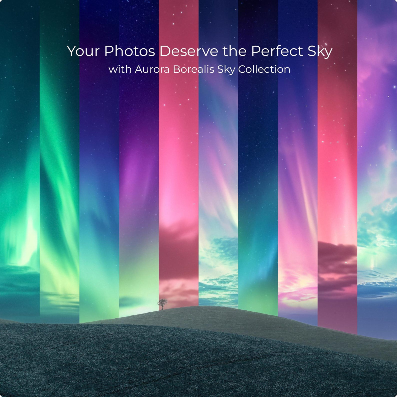 Aurora Borealis Sky Overlays – Vibrant Northern Lights Textures for ...