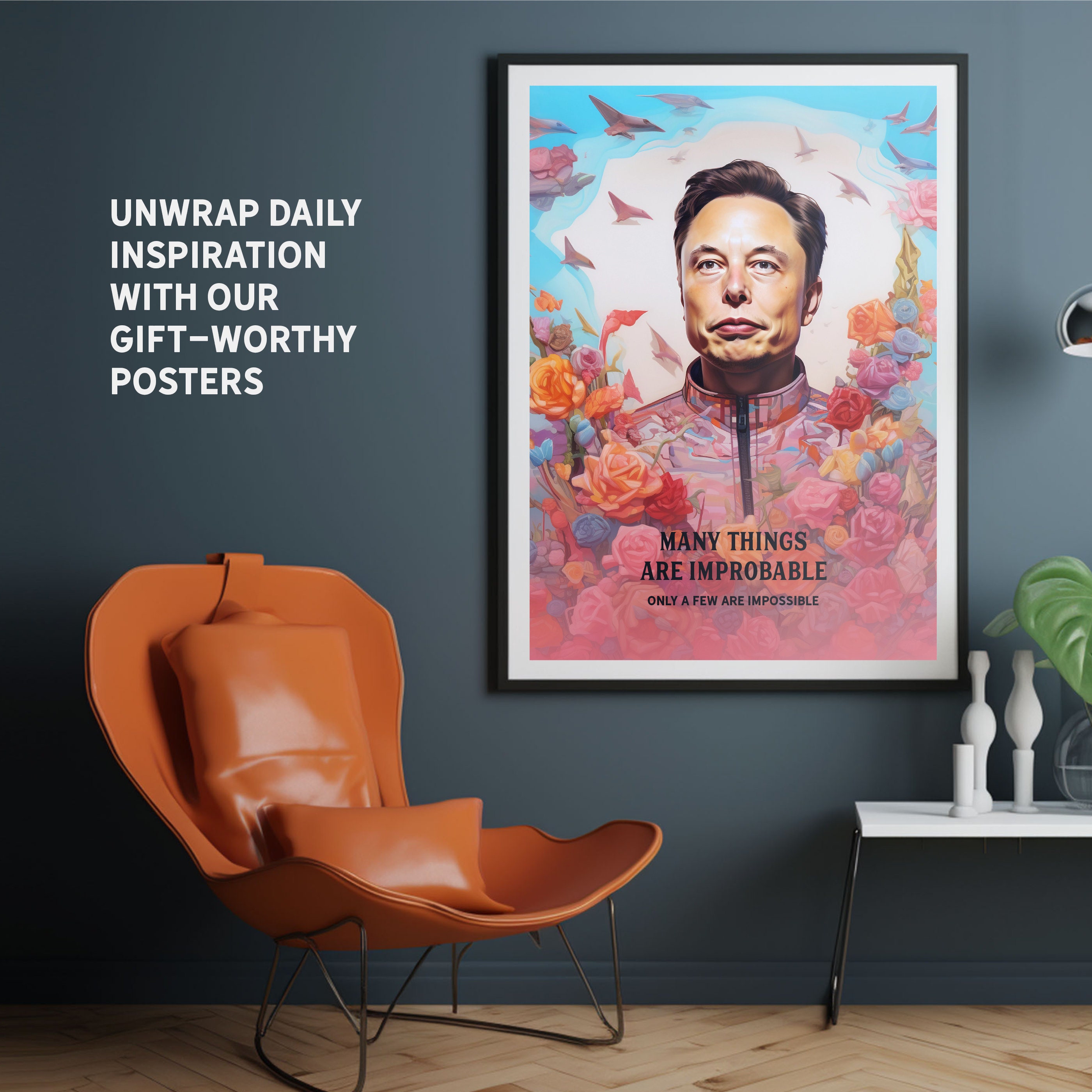 Elon Musk Poster Quotes on Wall Art, Poster Not Print, Gift Ideas for ...