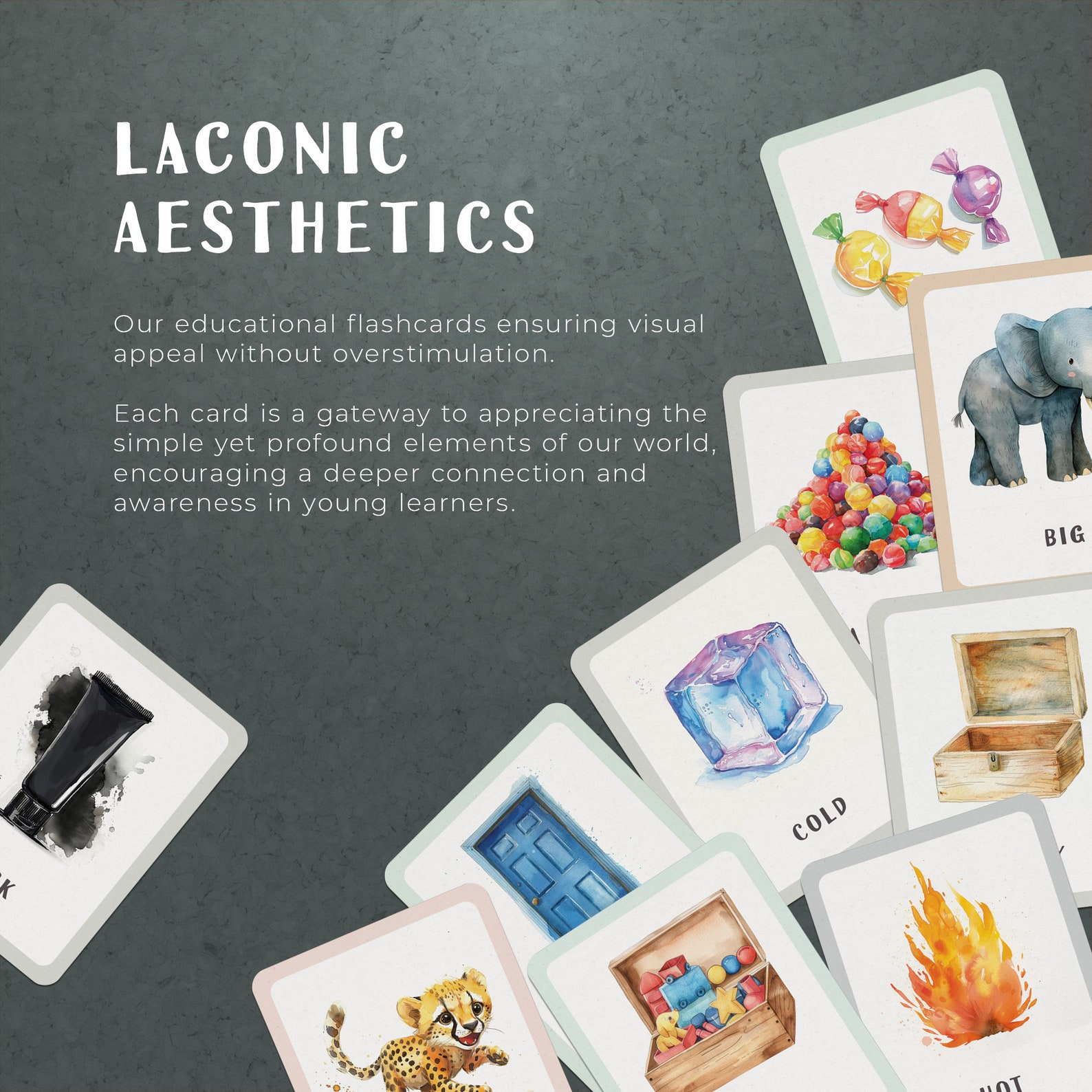 Montessori Opposites Learning Cards - Printable Educational Flashcards ...