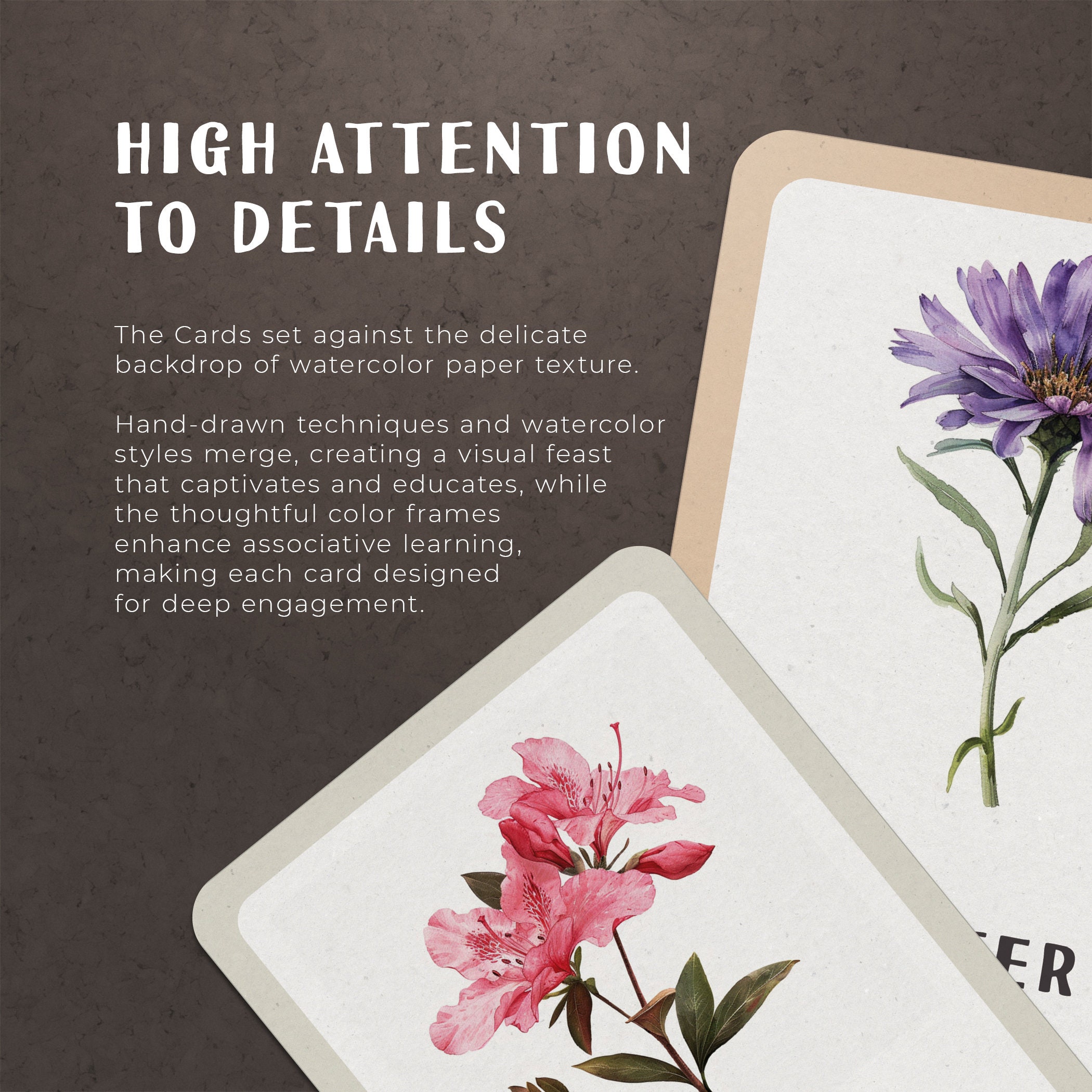 Montessori Flower Cards - Printable Educational Flashcards for Kids ...