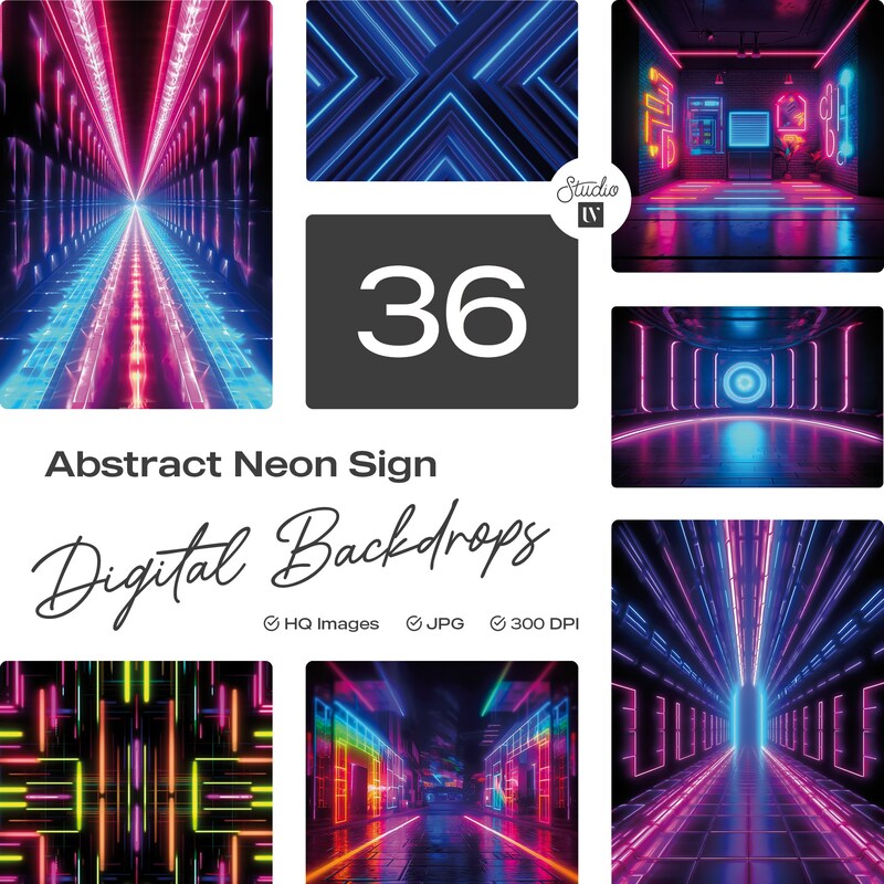 Neon Photo Backdrop - Etsy