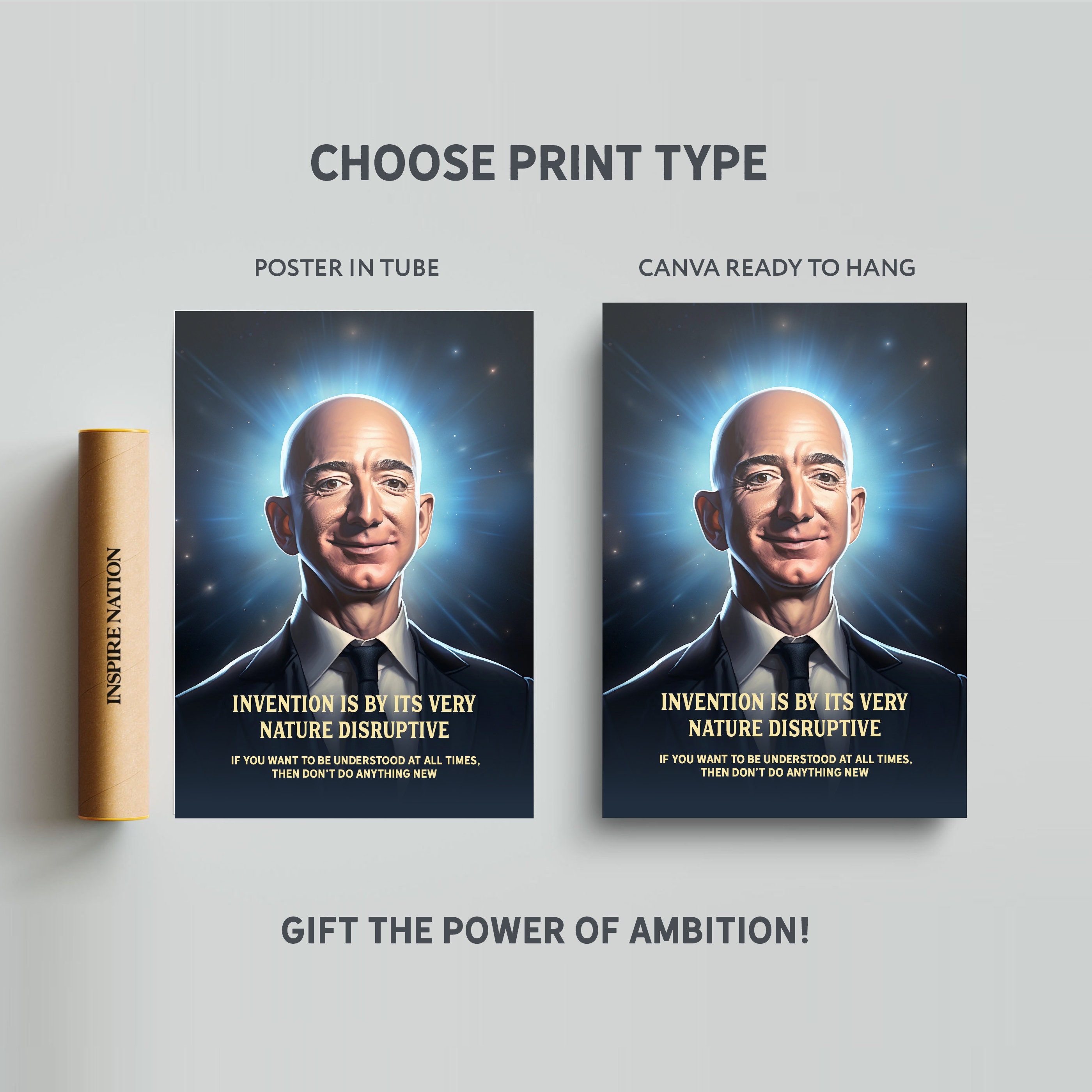 Jeff Bezos Poster Quotes for Wall Art Poster for Print Quote - Etsy