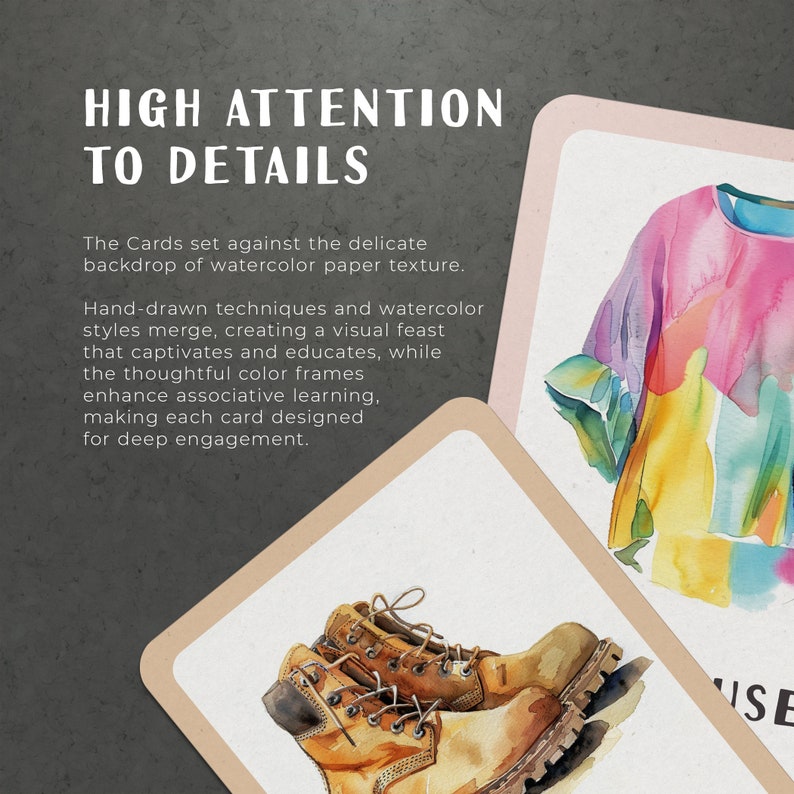 Montessori Clothes Flashcards - Printable Educational Learning Cards ...