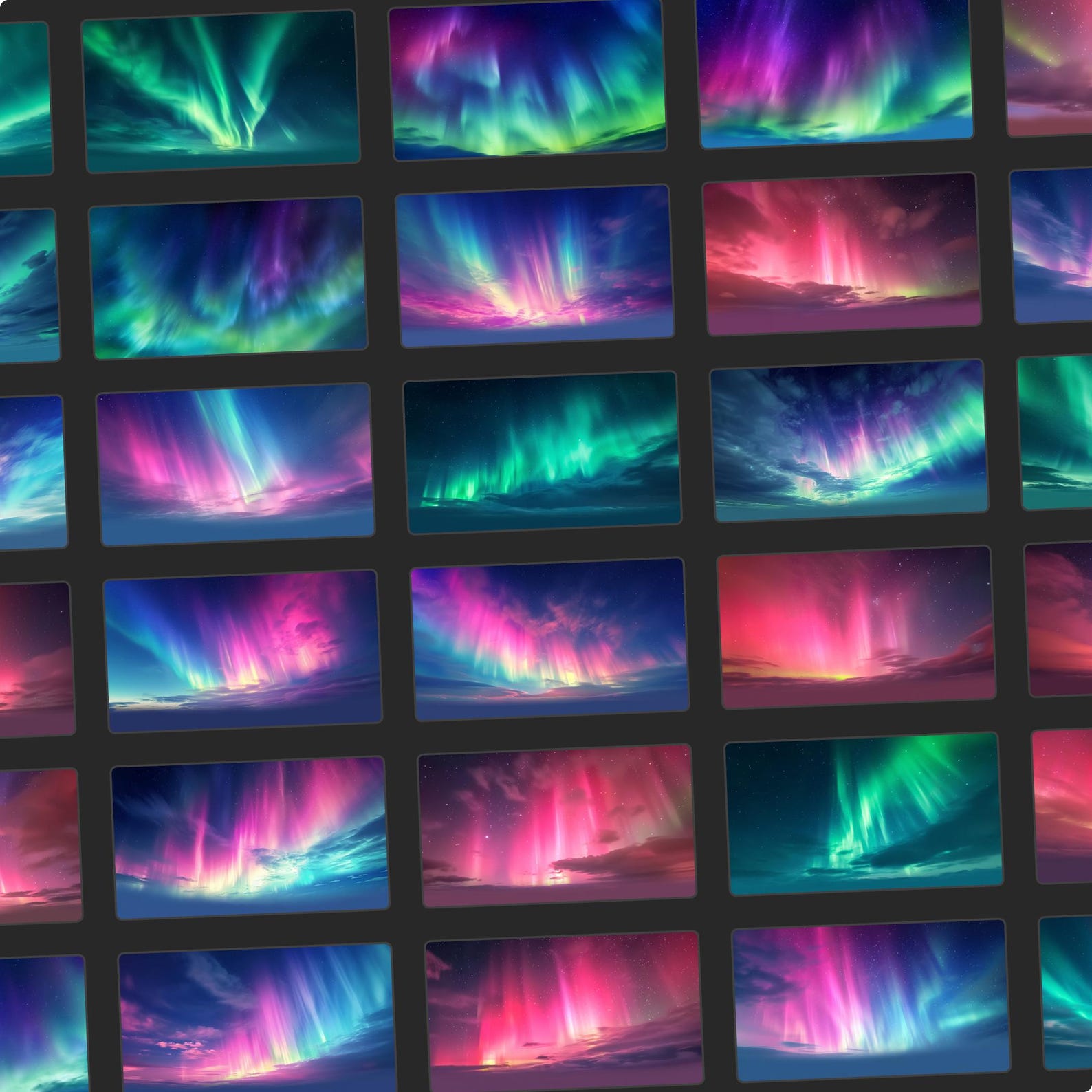 Aurora Borealis Sky Overlays – Vibrant Northern Lights Textures for ...
