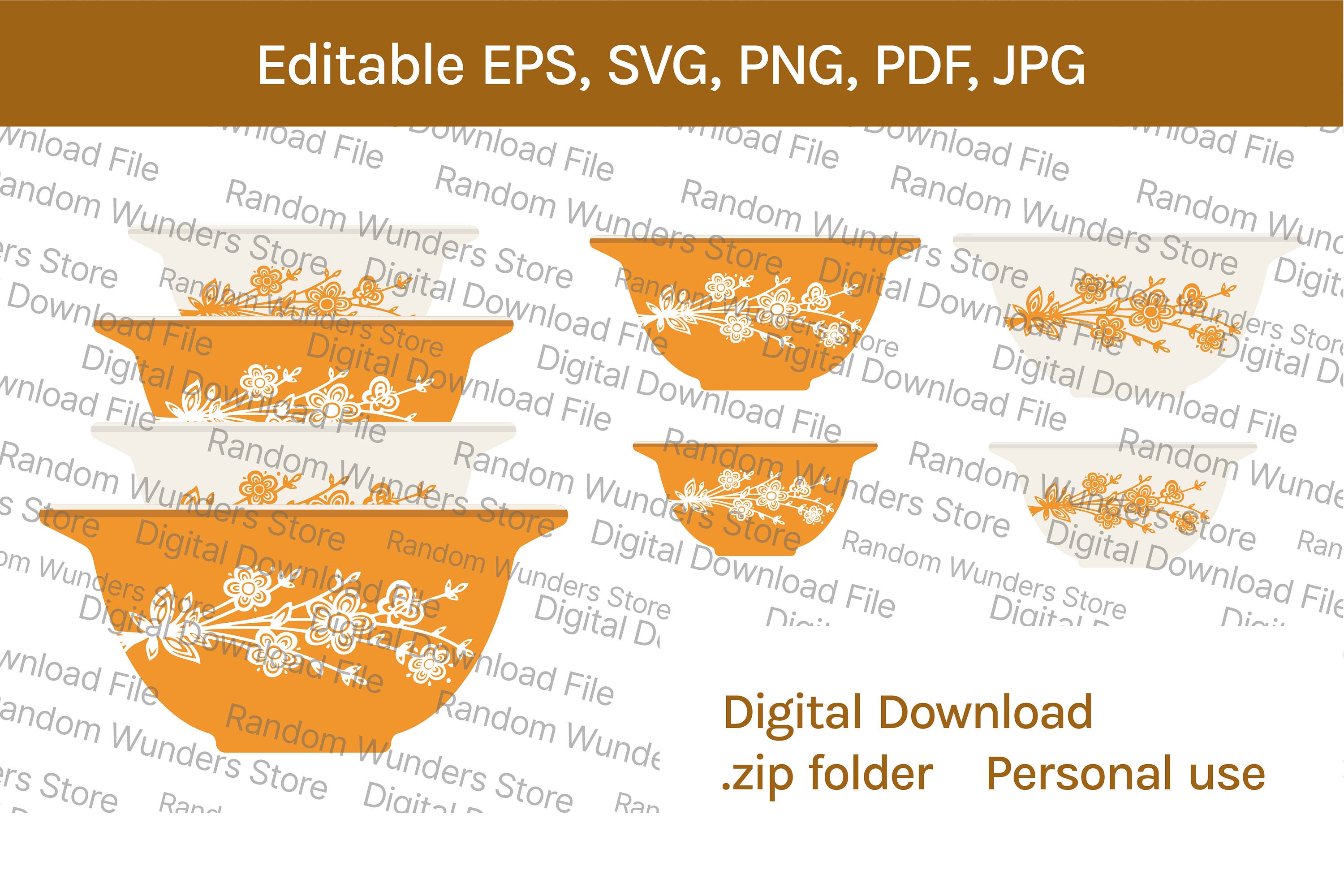 Butterfly Gold Bowl SVG Digital File Download Vintage Art Png Eps, Pdf ...