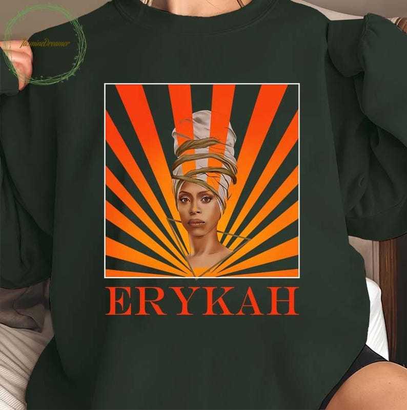 Erykah Badu Sunset Design Rapper T-shirt, Erykah Badu Shirt, Erykah ...