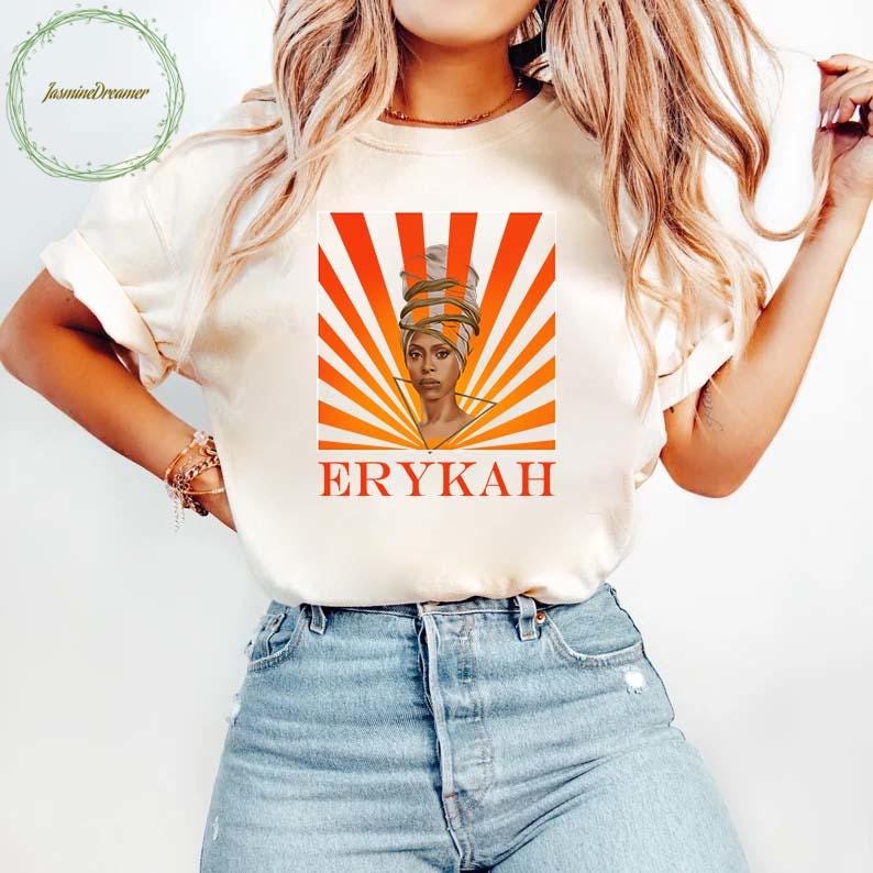 Erykah Badu Sunset Design Rapper T-shirt, Erykah Badu Shirt, Erykah ...