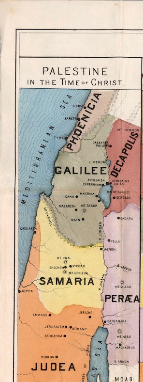 The Life of Christ Timeline Chart 1894 Framed - Etsy