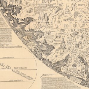 HD Fra Mauro Map ‘mappemonde’ 1450 Museum Quality Wall Art - Etsy