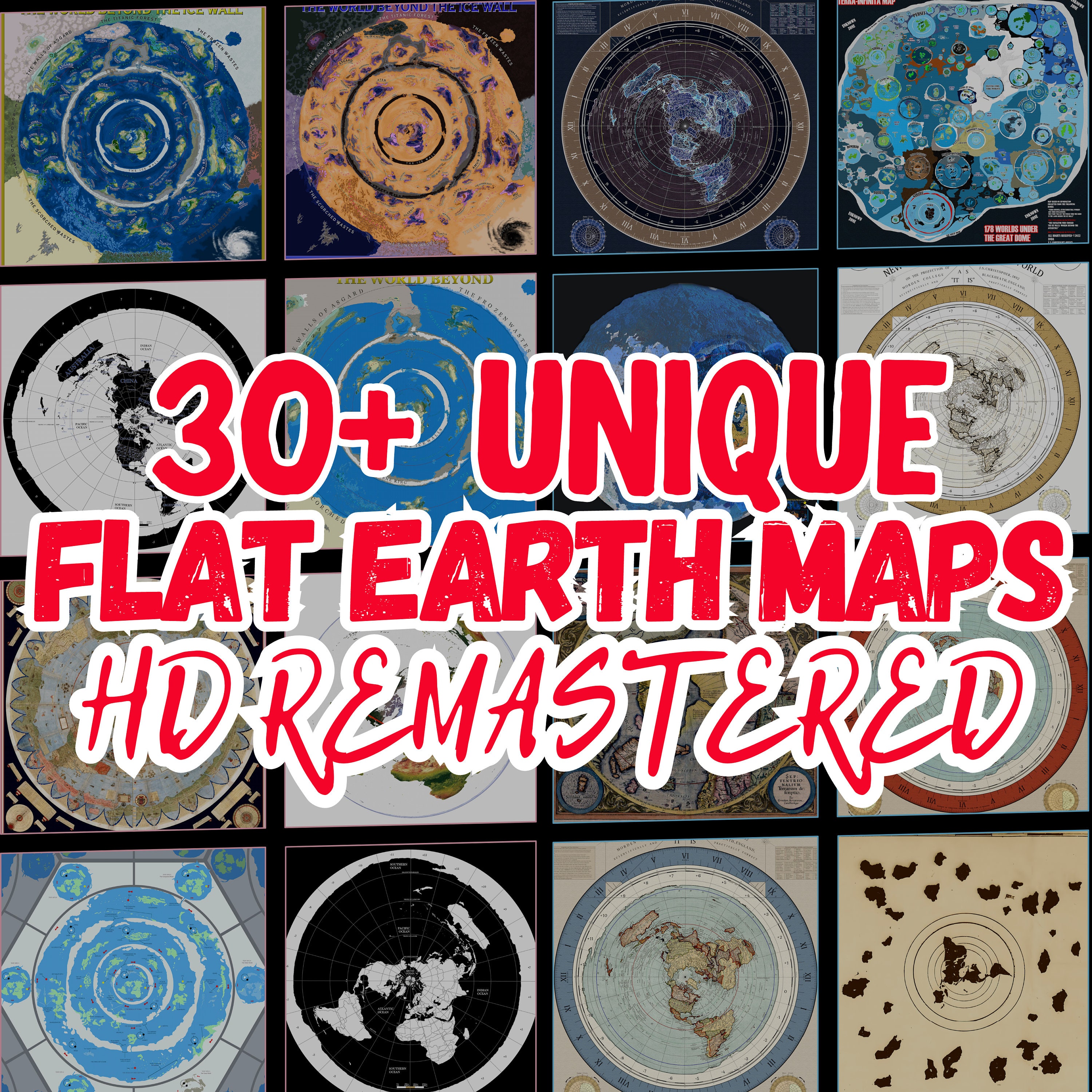 30 HD ALL Flat Earth Maps in Store New Maps Added Monthly FREE Beyond ...