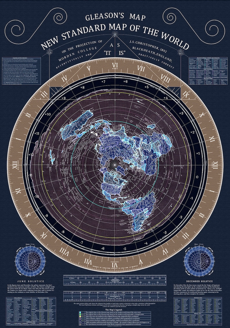 30 HD ALL Flat Earth Maps in Store New Maps Added Monthly FREE Beyond ...