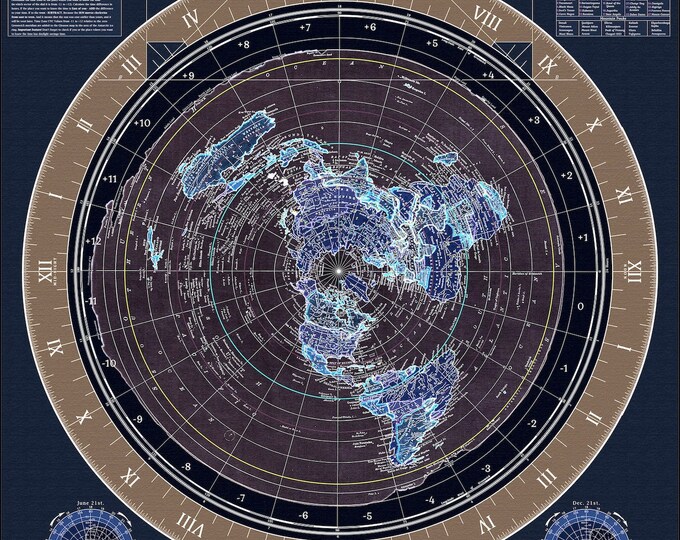 HD Remastered Gleason's New Standard Map of the World 2023 - Flat Earth ...