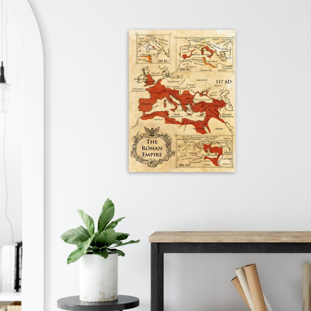 The Roman Empire Progression 486BC-117AD on HD Museum-quality Matte ...