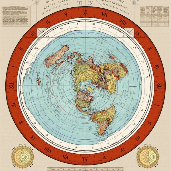 Gleason Standard Map of the World - Etsy