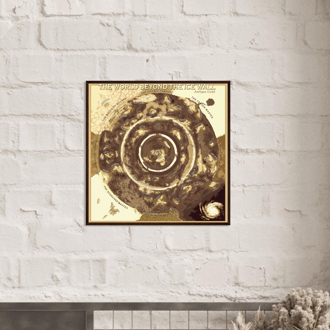 HD the World Beyond the Ice Wall Satellite Flat Earth Map Limited ...