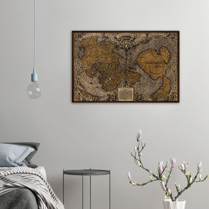 1531 World Map Framed - Nova, Et Integra Universi Orbis Descriptio by ...