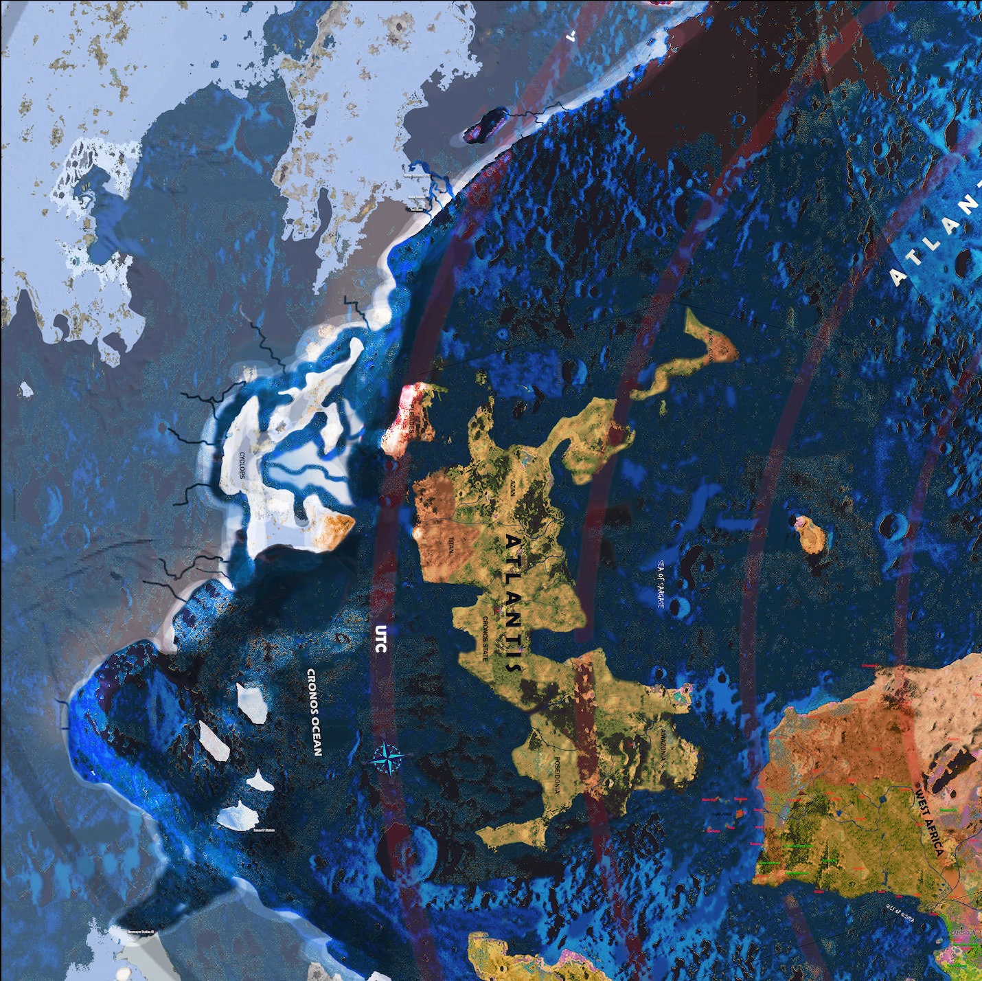 Earth Projection Plasma Moon Pangaia Selenografic Flat Earth - Etsy