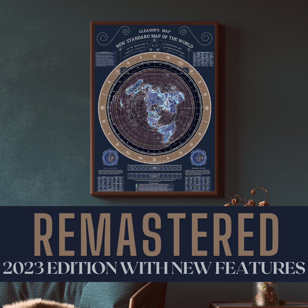 HD Remastered Gleason's New Standard Map of the World 2023 Flat Earth ...