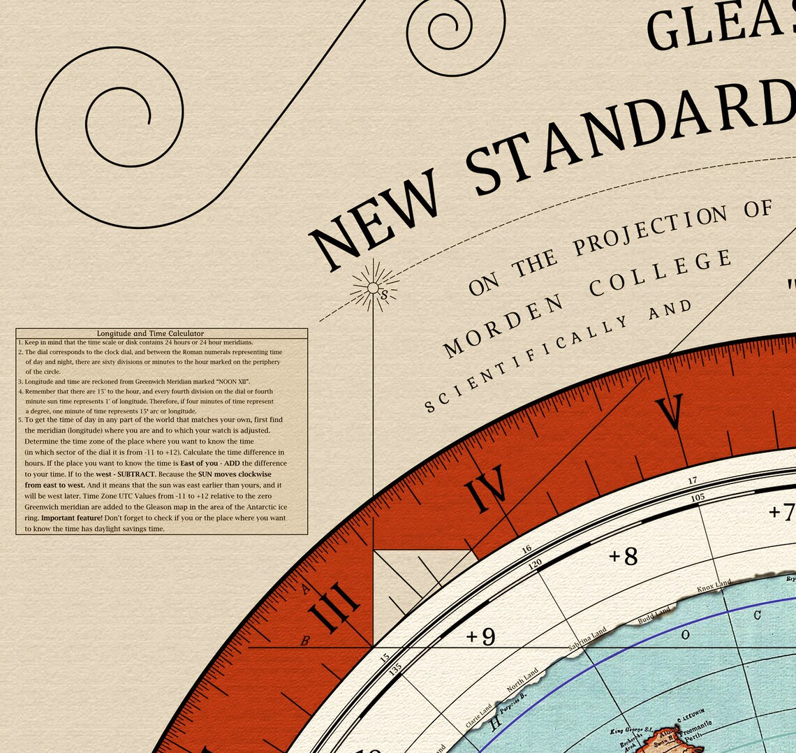 HD REMASTERED Gleason's New Standard Map of the World 2023 - Etsy