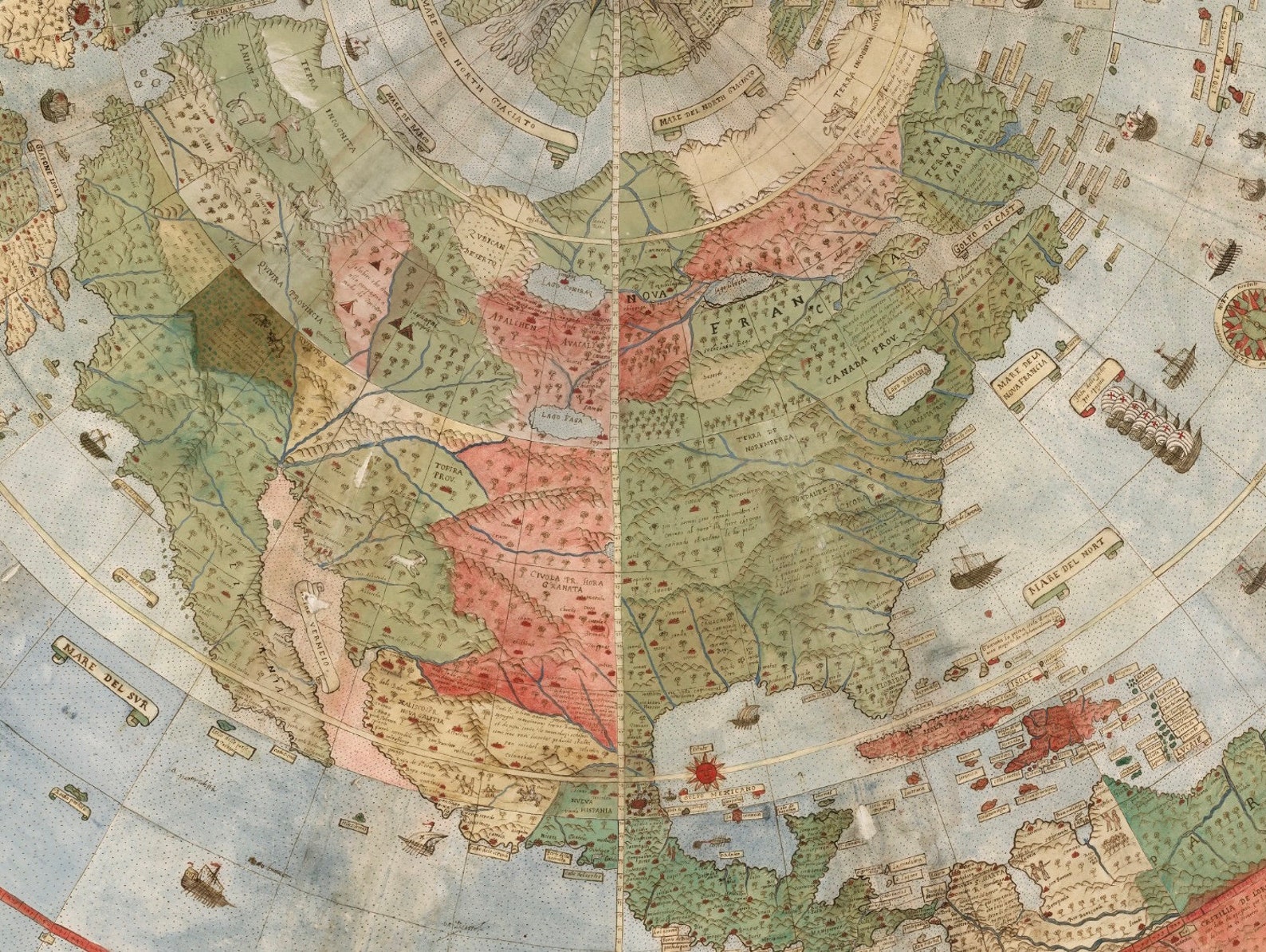 HD Urbano Monte World Map 1587 Flat Earth Map - Museum Quality - Etsy