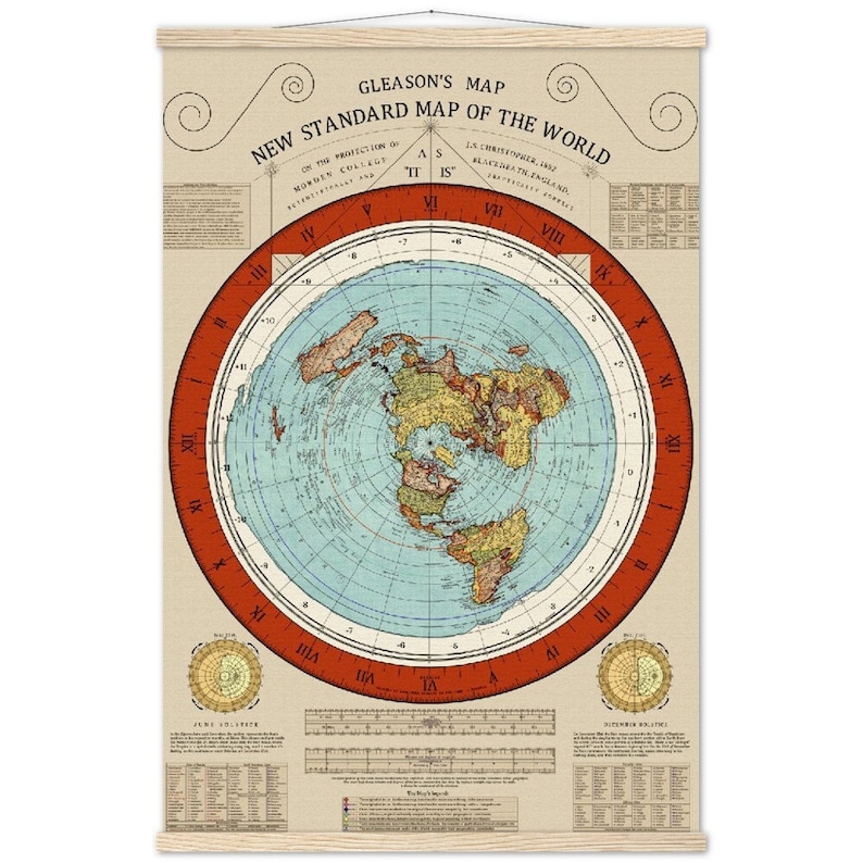HD REMASTERED Gleason's New Standard Map of the World 2023 - Etsy UK